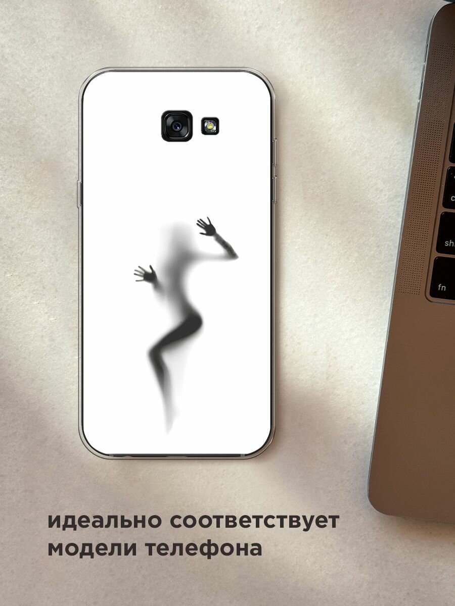 Чехол на Samsung Galaxy A7 2017 / Самсунг Галакси А7 2017 с принтом "Девушка в душе" — фото 1