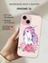 Чехол на Apple iPhone 15 / Айфон 15 с принтом "Единорог с пионами", прозрачный