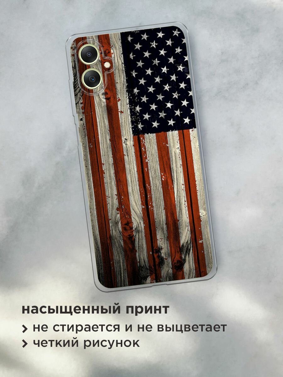 Чехол на Samsung Galaxy A06 / Самсунг Галакси А06 с принтом "США" — фото 1