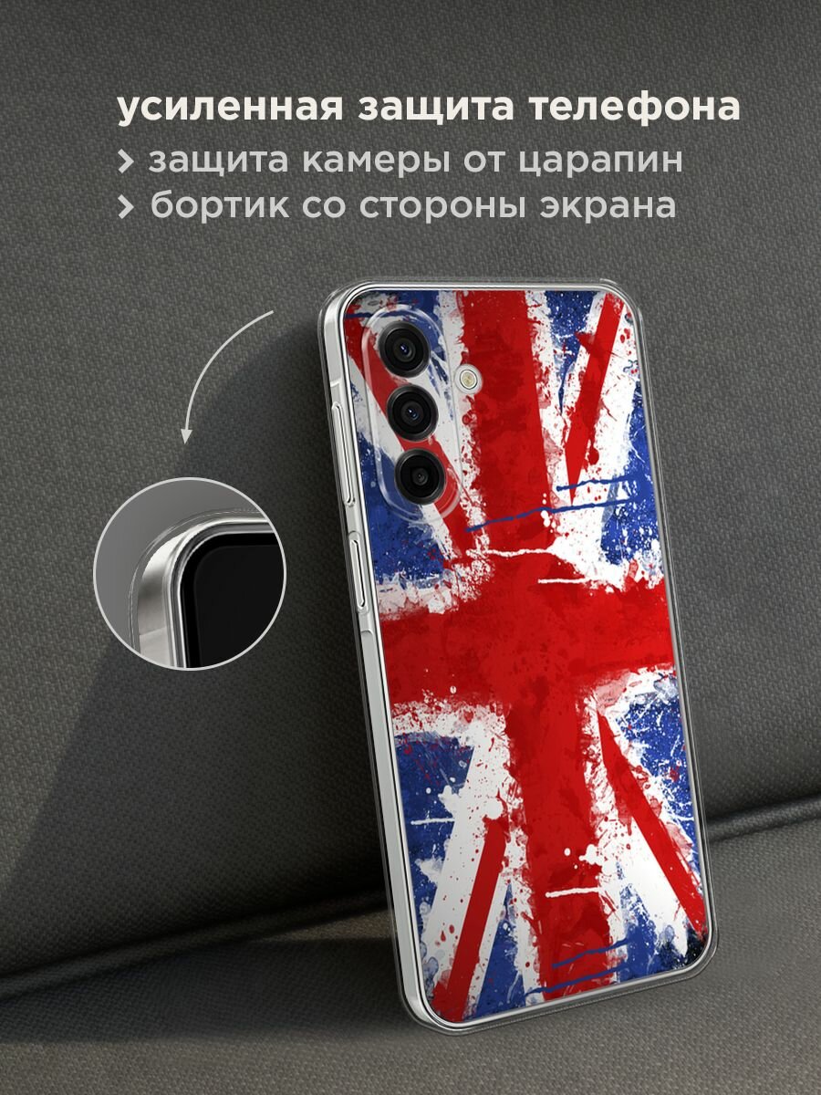 Чехол на Samsung Galaxy A17 / Самсунг А17 с принтом "Флаг Великобритании 2" — фото 1
