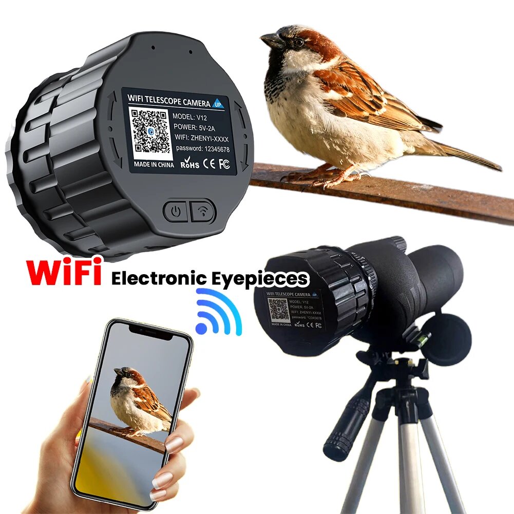 VODOOL 4 мегапиксельная HD Wi-Fi камера для телескопа 25-50 мм