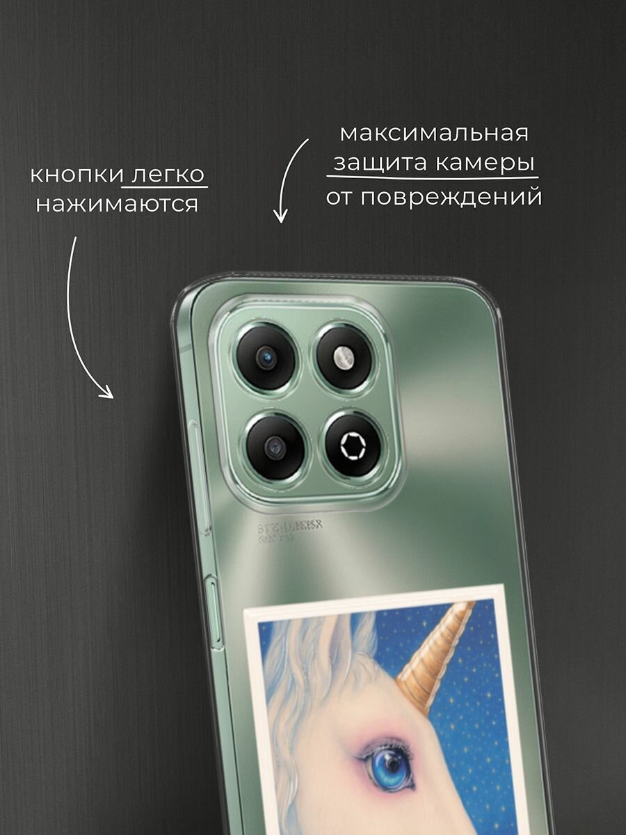 Чехол на Honor X6b / Хонор X6b с принтом "Глаз единорога" — фото 1