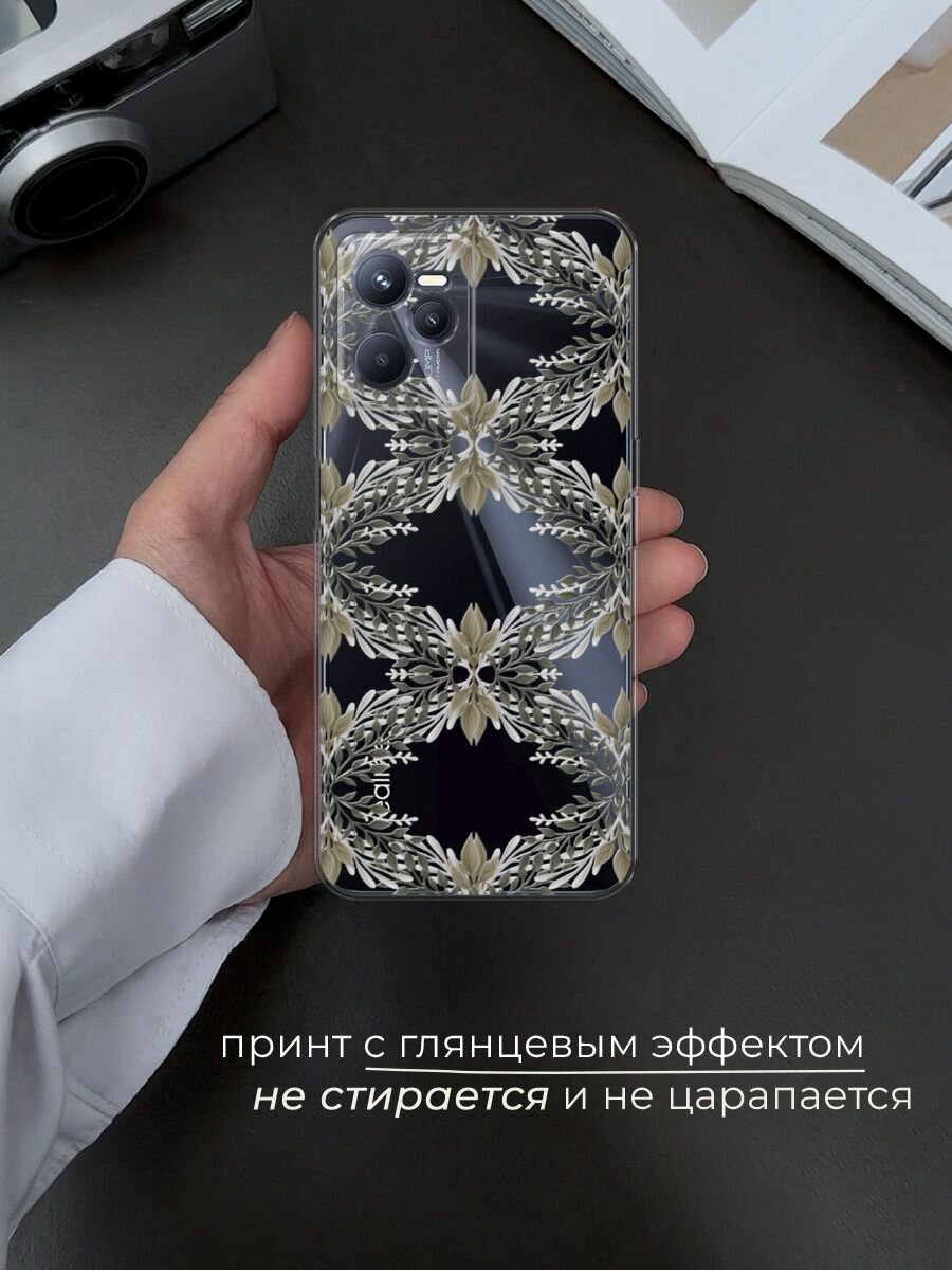 Чехол на Realme C35 / Реалми C35 с принтом "Калейдоскоп цветов" — фото 1