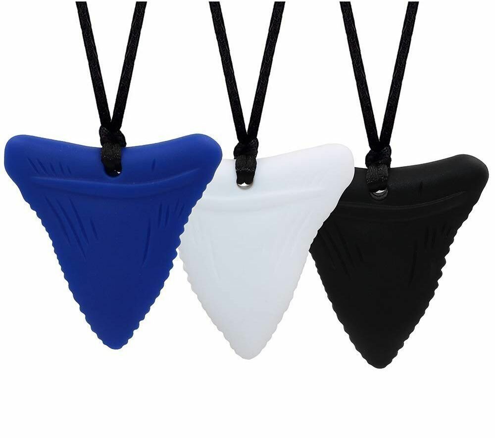 Сенсорные жевательные ожерелья для детей/взрослых с аутизмом, сдвг, тревожным беспокойством, 3 шт