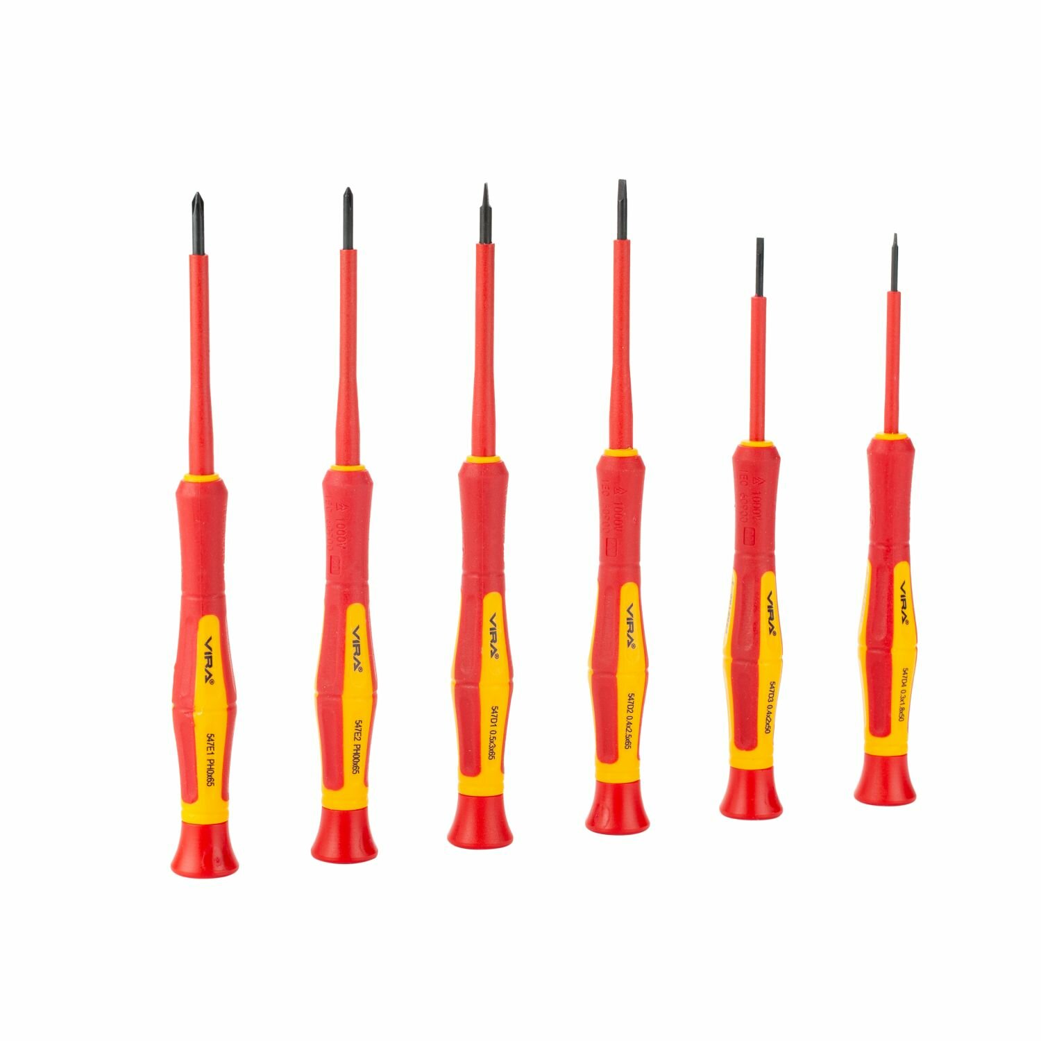 Набор отверток RAGE для точных работ, диэлектрических, 1000 В, VDE, 6 шт