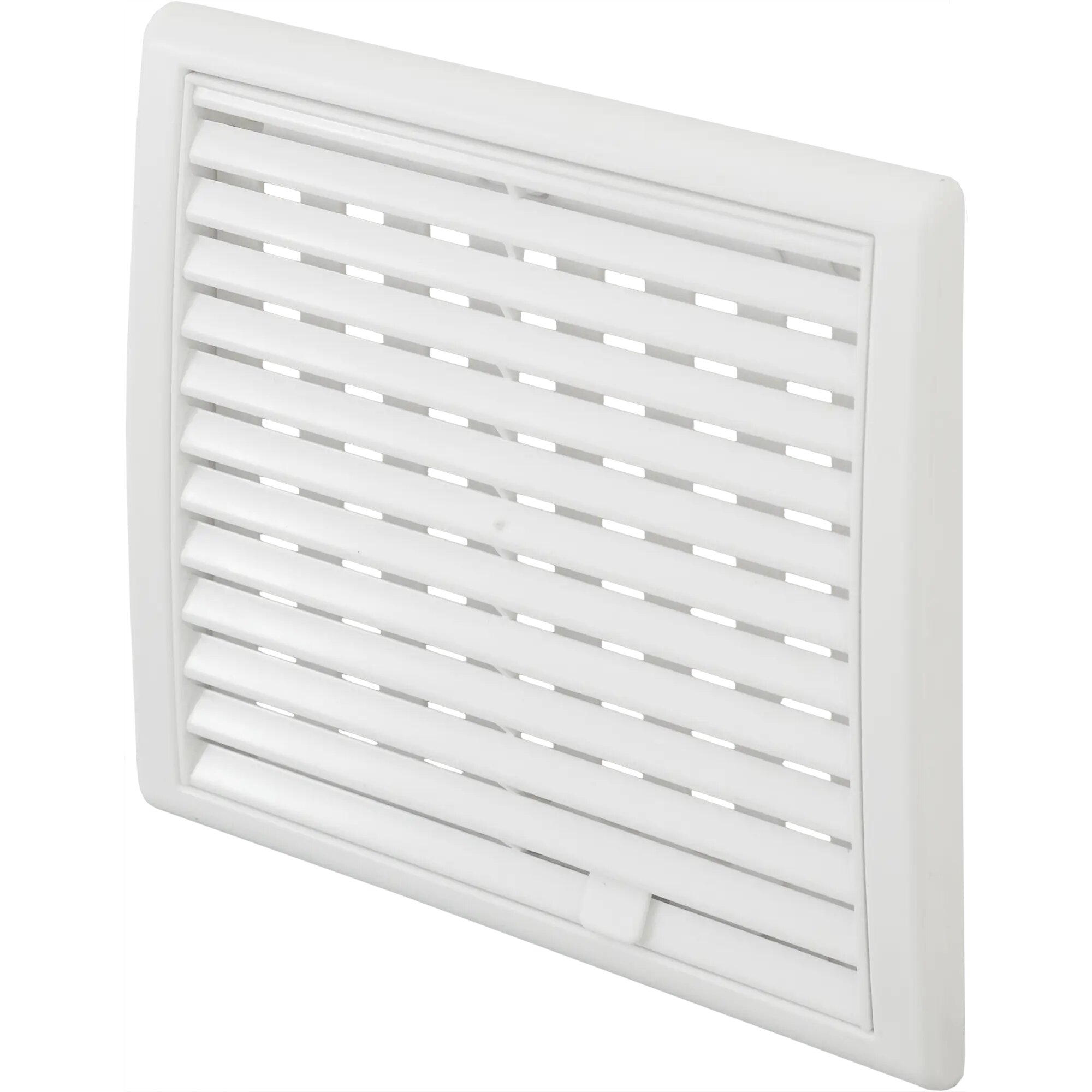 Equation вентиляционная решётка со шторкой 150x150 мм из полистирола белого цвета