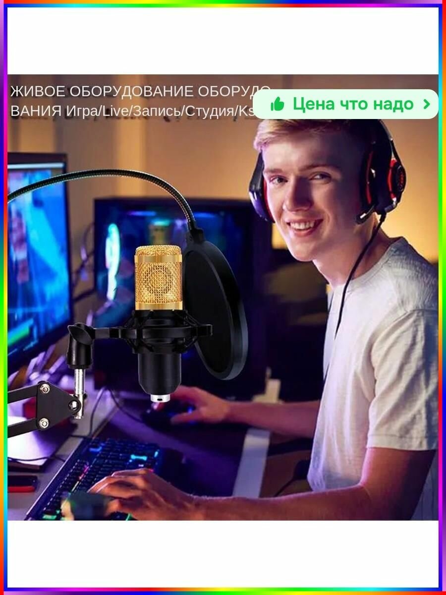 Комплект оборудования для звукозаписи и подкастов-2 см, Студийный комплект для звукозаписи