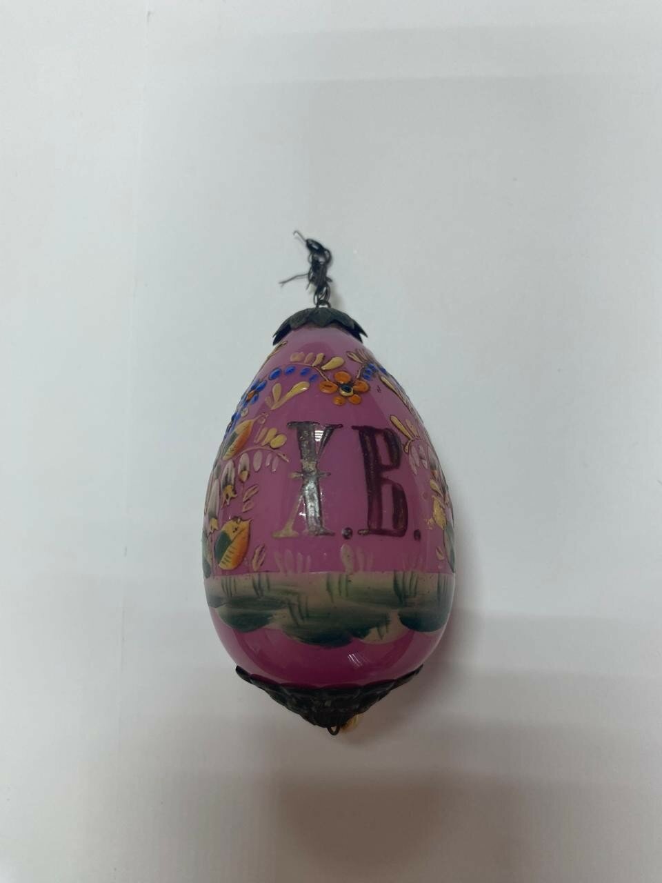 Игрушка на елку Яйцо , дореволюционная игрушка, редкость !