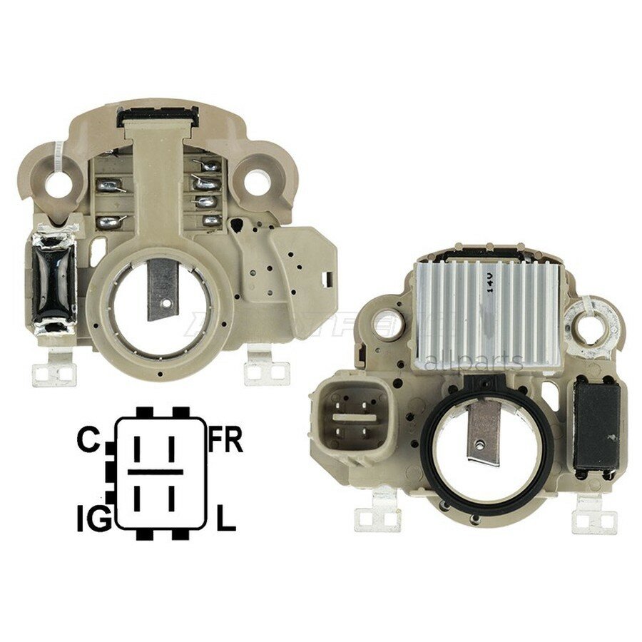 SAT ST-31150-RSH-004 Реле-регулятор напряжения генератора HONDA FIT GD 1/2 L13A/CIVIC L13A7 06-/JAZZ L13A 06-/SUZUKI GRAN