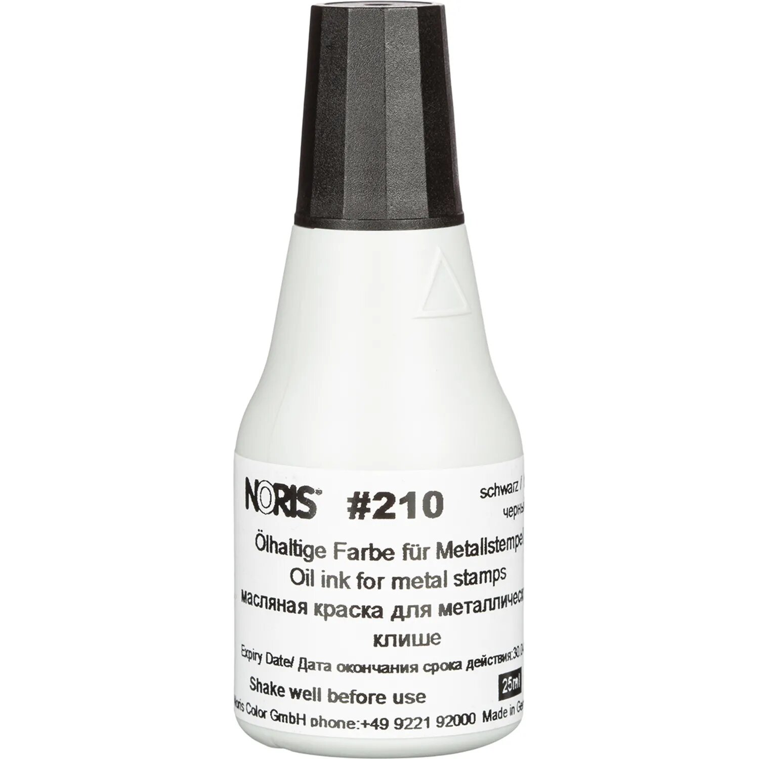 Краска штемпельная спец. 210А, черн. масл. осн. д/автонум. с мет. клише 25мл Ге