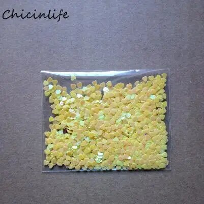 Конфетти сердечки Chicnlife 1000 шт. Желтый, Yellow