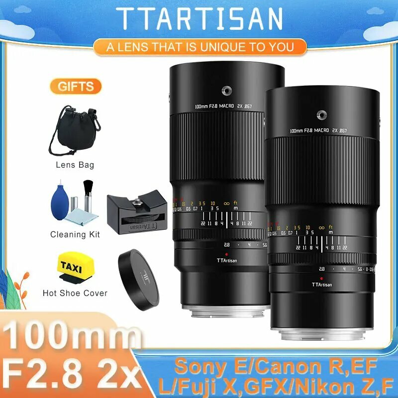 TTArtisan 100mm F2.8 2X Macro Объектив никон Ф