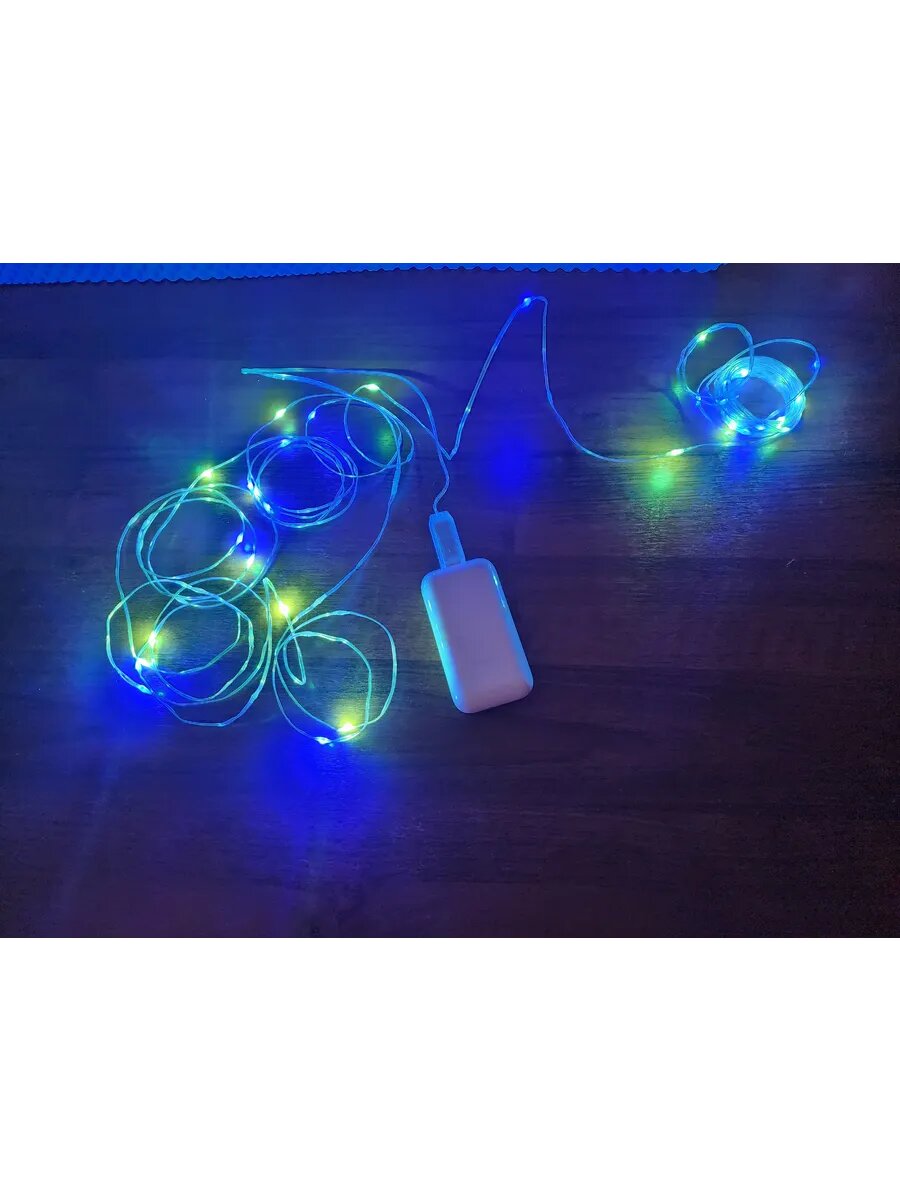 Гирлянда USB "RGB", 10 м, разноцветная, светодиоды, для помещения