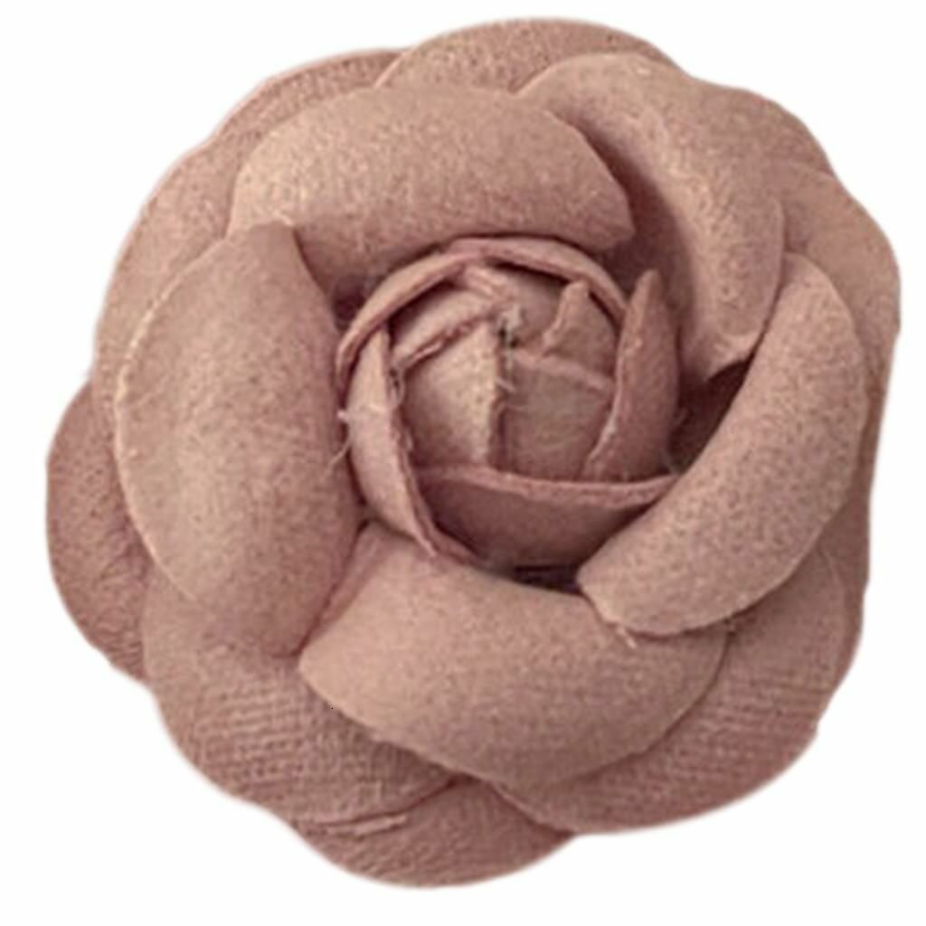 Брошь-заколка с цветком камелии двойного назначения-розовая