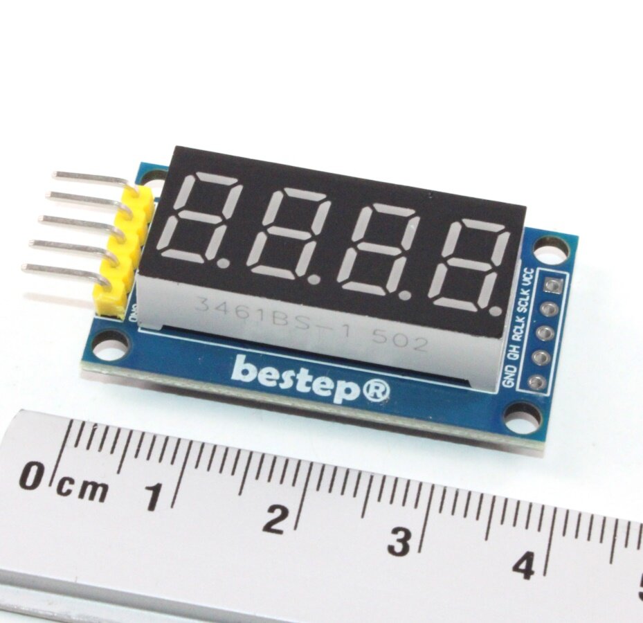 4-BIT LED digital module 74HC595, Диспейный модуль