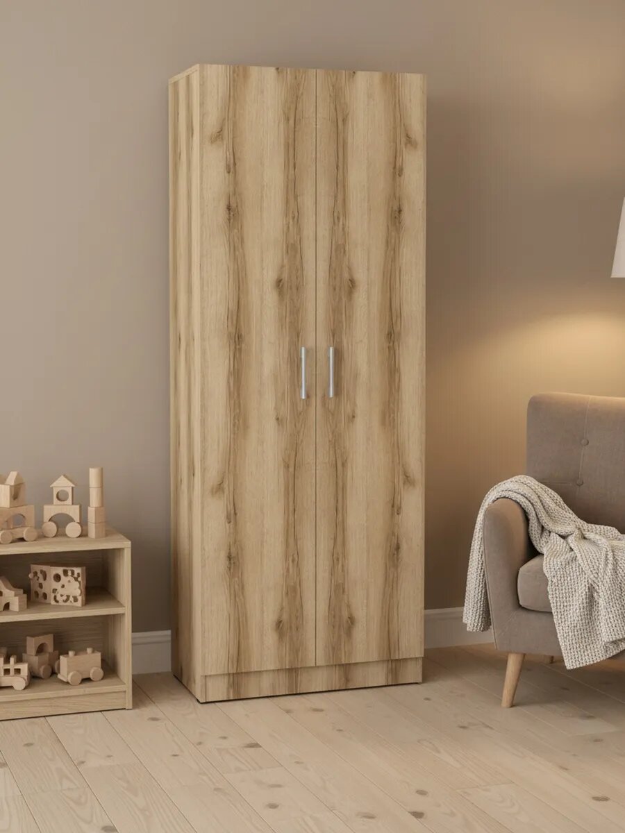 Деревянный шкаф FRESTER с полками распашной для одежды в прихожую, от производителя