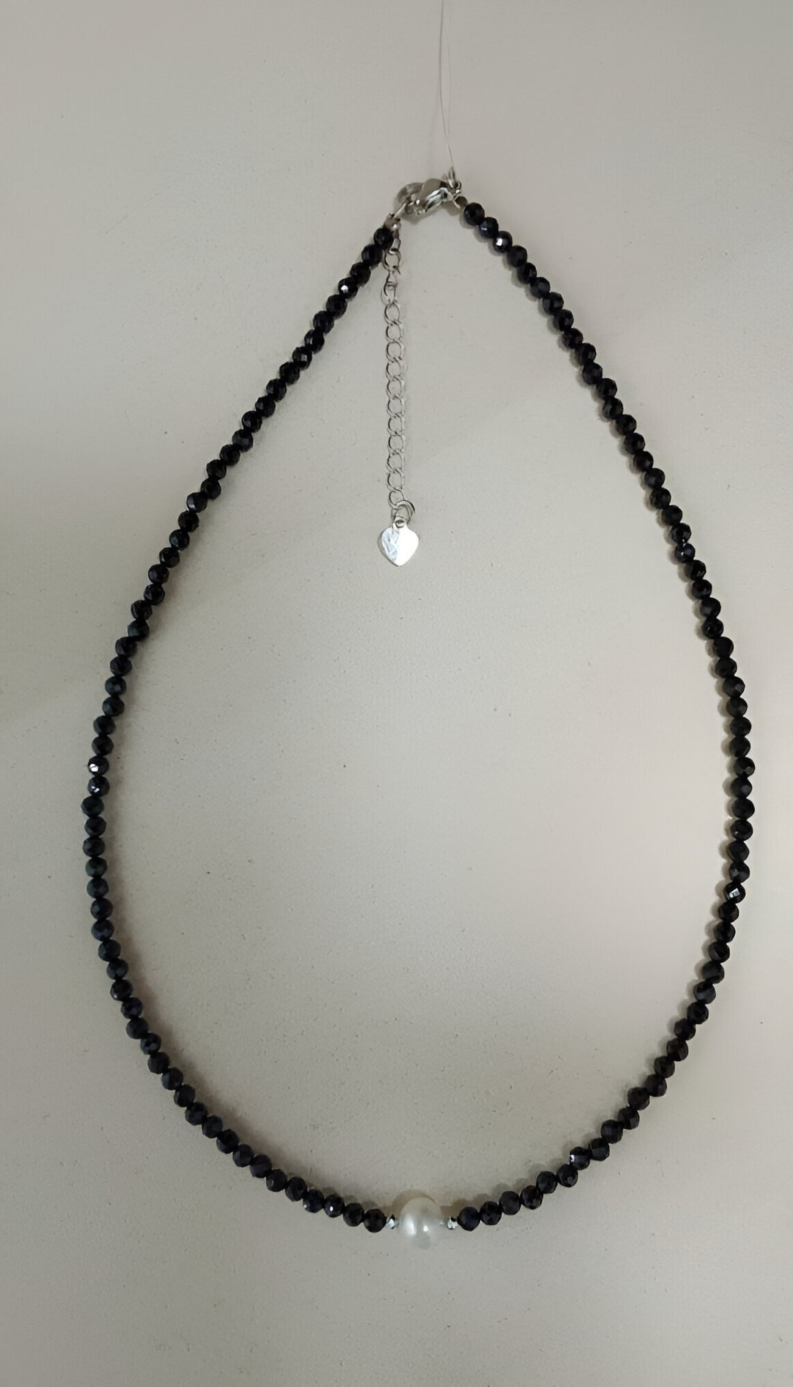 Колье, шпинель, жемчуг пресноводный культивированный, фианит