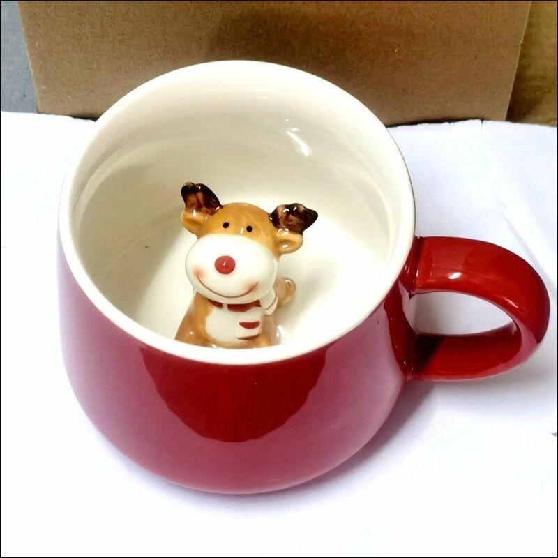 Кружка "Тыква", керамика, 400мл, для Хэллоуина, светло-розовый/светло-синий