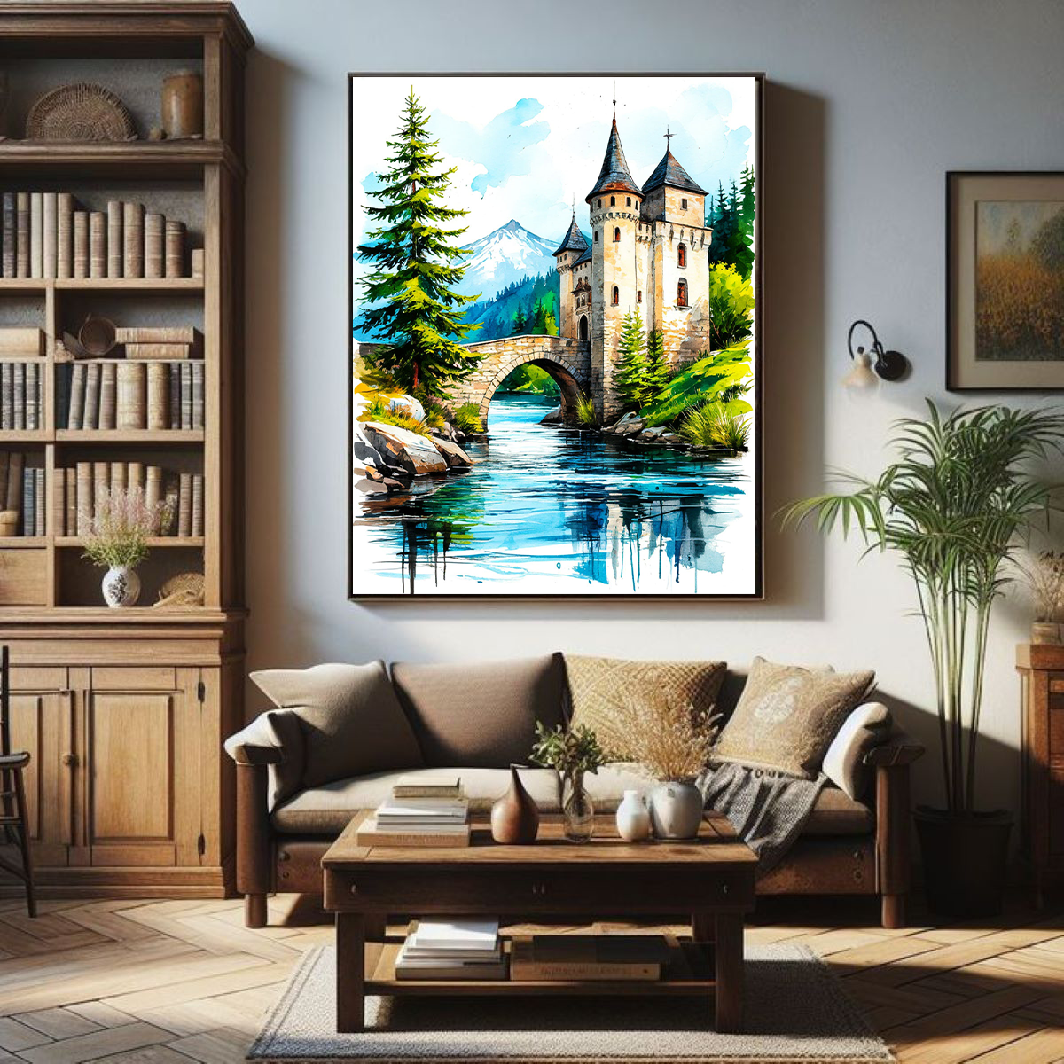 Картина по номерам "Замок" 40х50 см, хлопковый холст на подрамнике, акрил, 000 Art Hobby Home