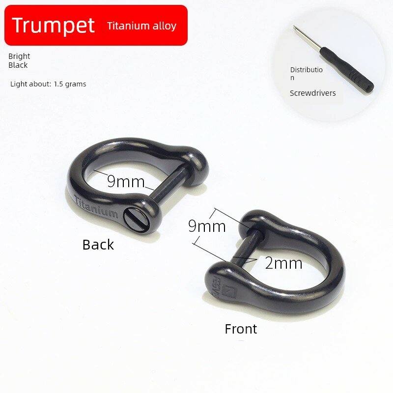 Брелок-карабин из титанового сплава и нержавеющей стали, очень большой, мини, очень маленький, для ключей, для женщин и