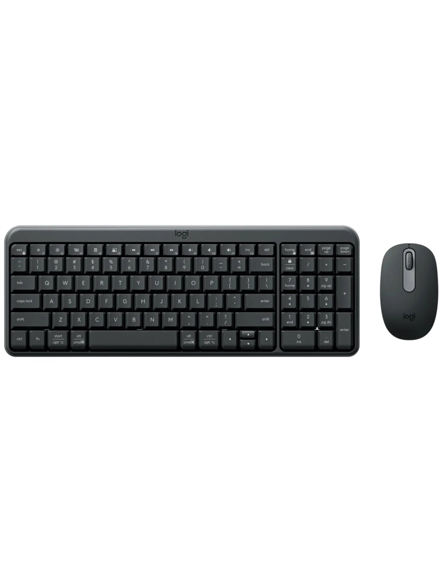 Клавиатура и мышь беспроводной комплект Logitech MK250 черный, 920-013853