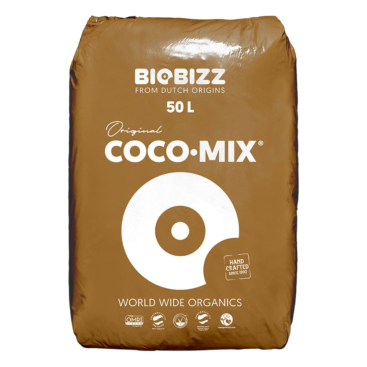 Натуральный кокосовый субстрат / Coco-Mix, 50 л / Biobizz