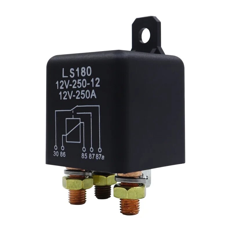 Высокоточное реле, пусковое реле 200А, 250 А, 12 В, 24 В, 5 контактов, автомобильное 250A12V5PIN