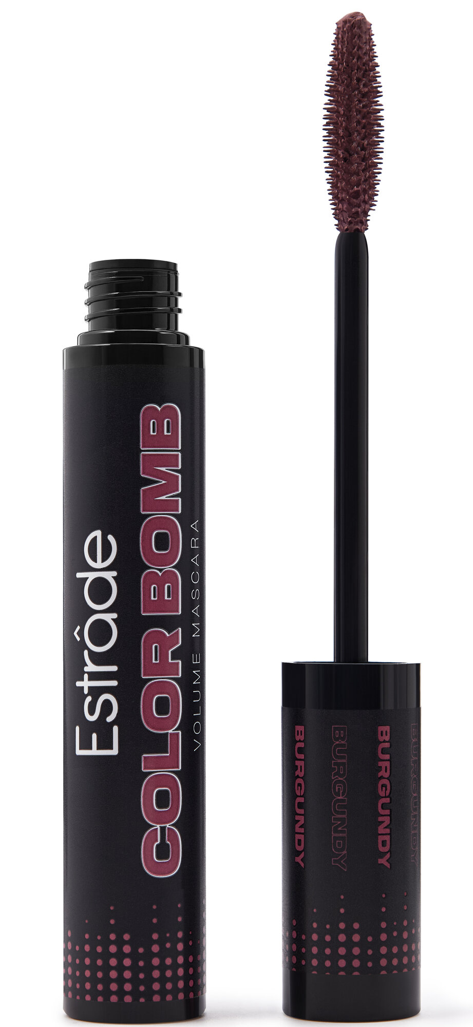 Тушь для ресниц цветная Estrade Color Bоmb Volume mascara 37 бордовая