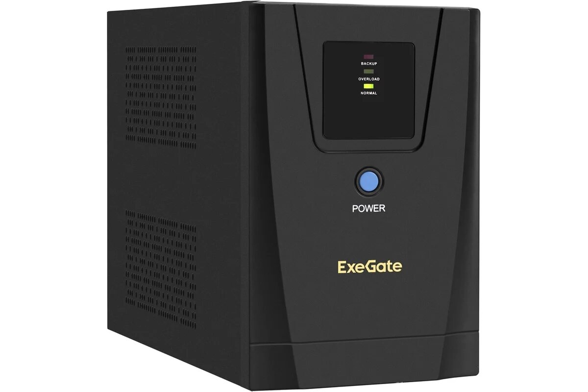 ИБП ExeGate SpecialPro UNB-1500, 1500ВА/950 Вт, ступенчатая аппроксимация, USB, LED-индикаторы