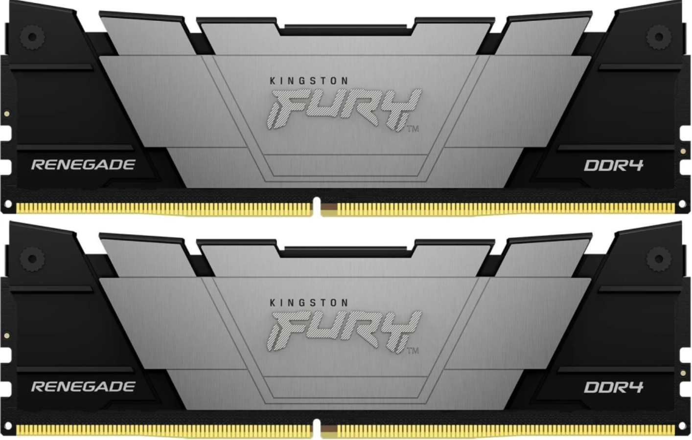 Модуль памяти DDR4 16Gb 4800MHz Kingston KF448C19RB2K2/16 Kit of 2 Fury Renegade Black