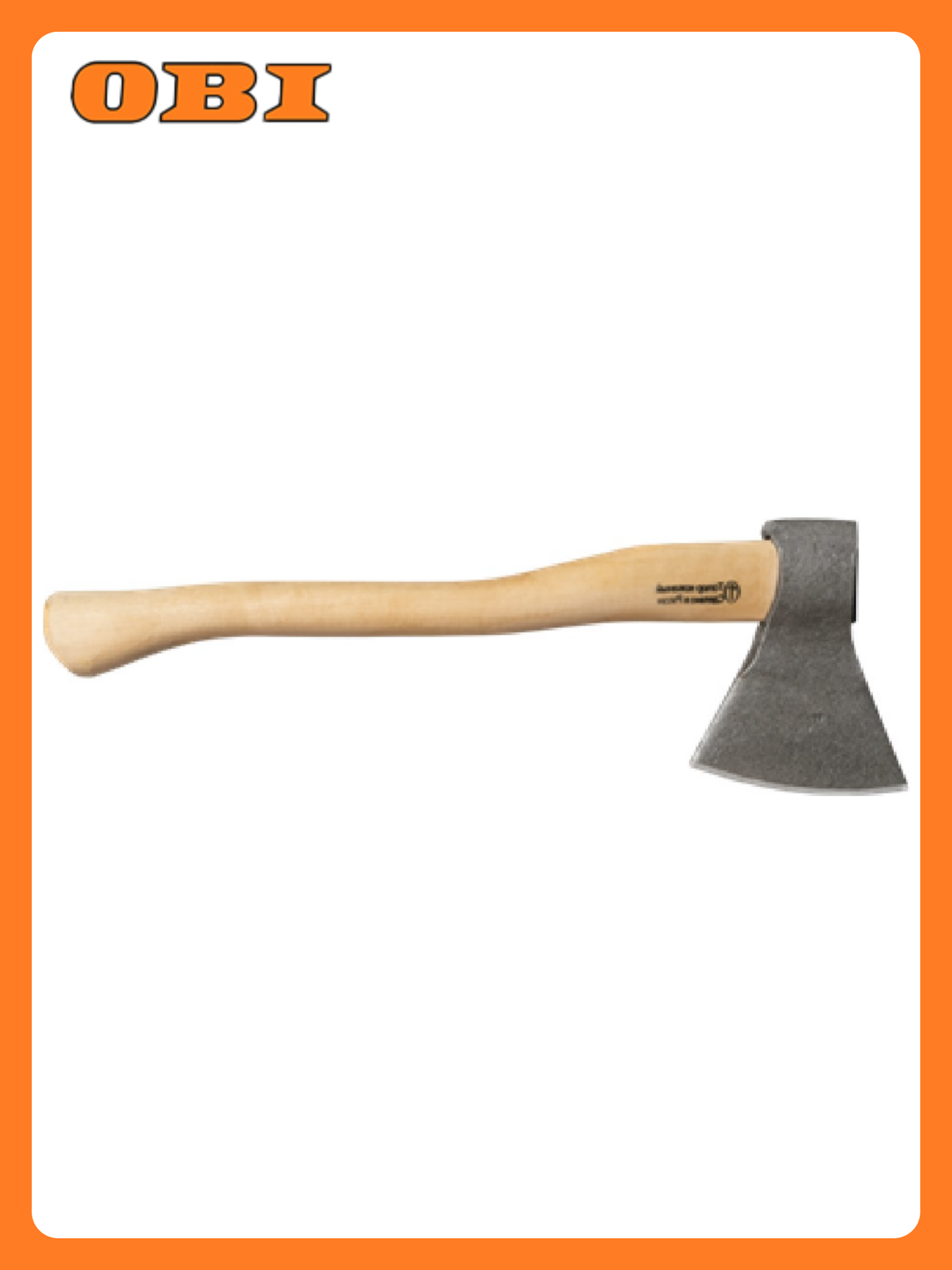 Топор Труд Вача, кованный, 0,6 кг, деревянная рукоять, серый