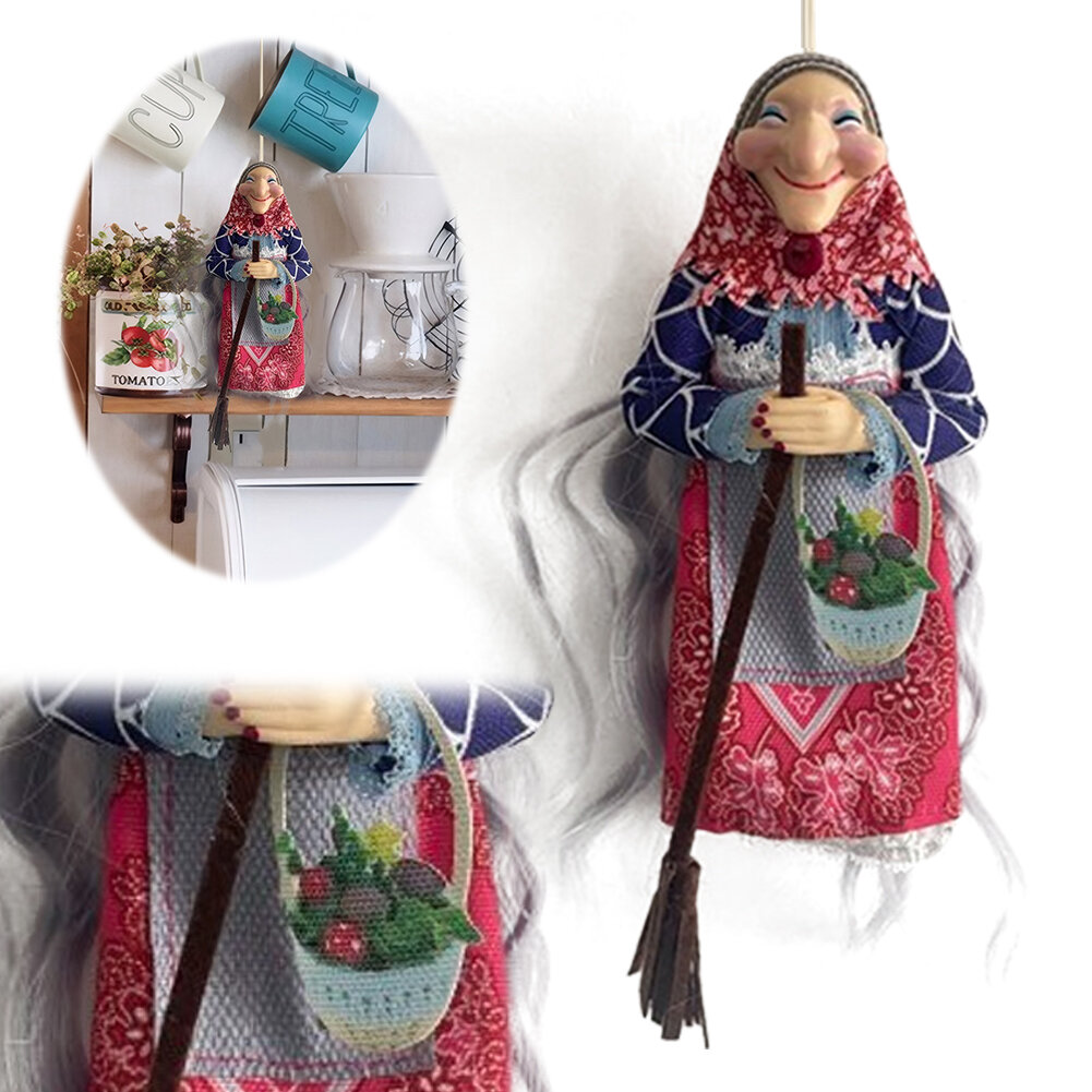 Кухонная кукла-ведьма с ручной вышивкой, многофункциональная, приносит удачу