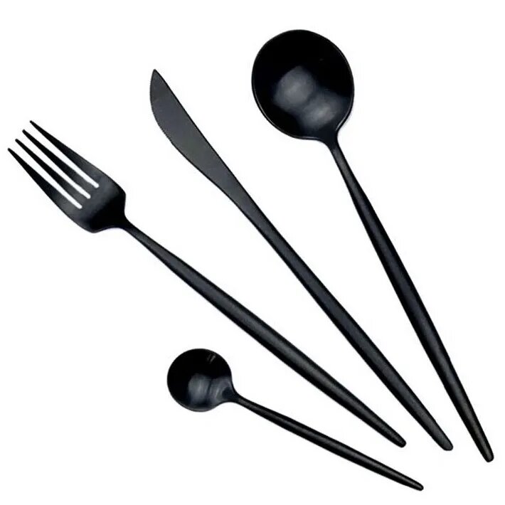 Набор столовых приборов modern flatware set 4 предм. черный