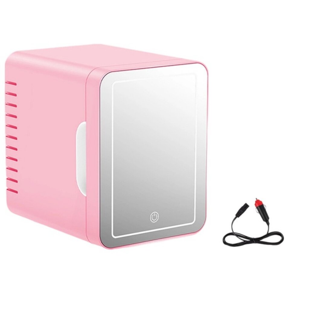 Автомобильный косметический холодильник 4Л-розовый