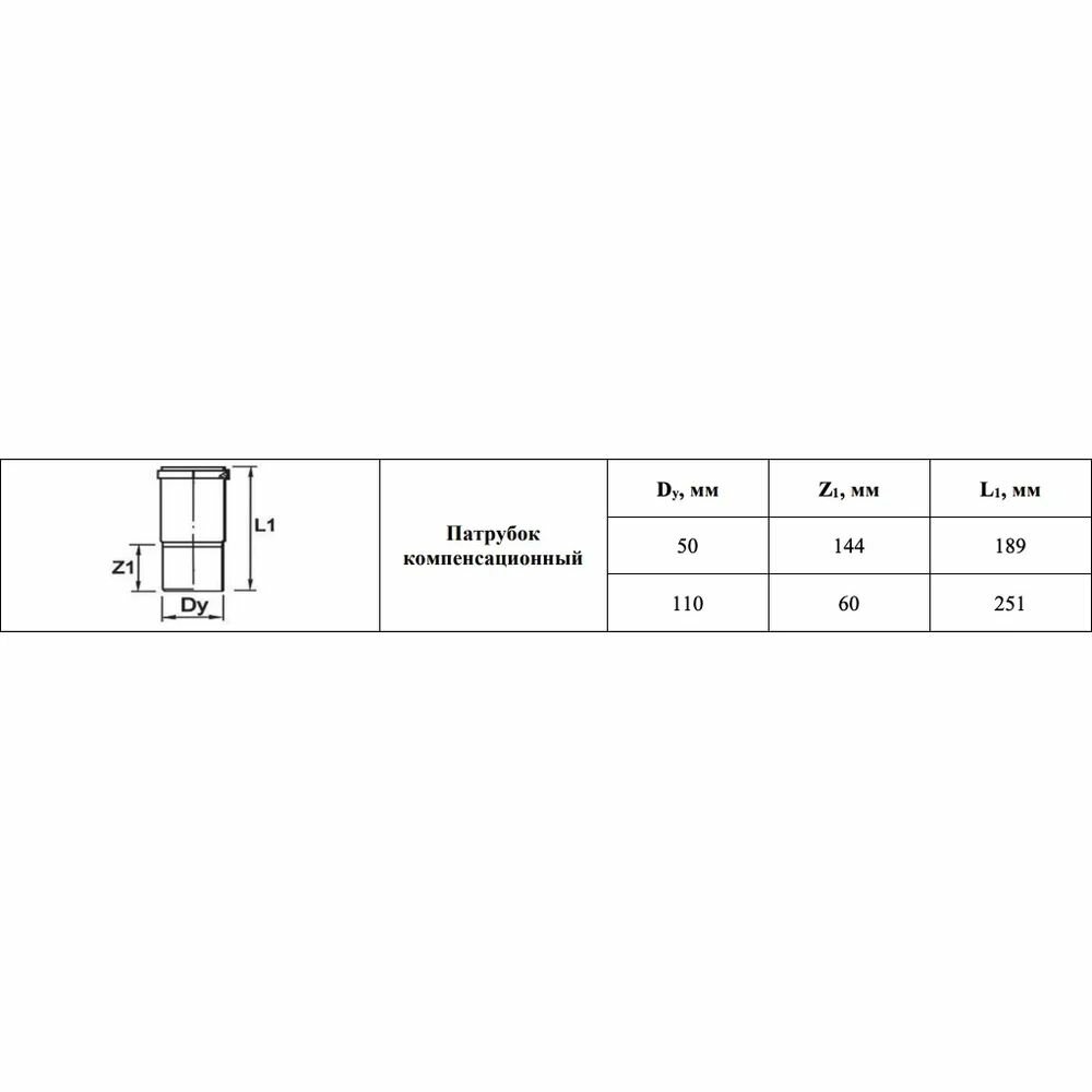Компенсационный патрубок Valfex 23300050