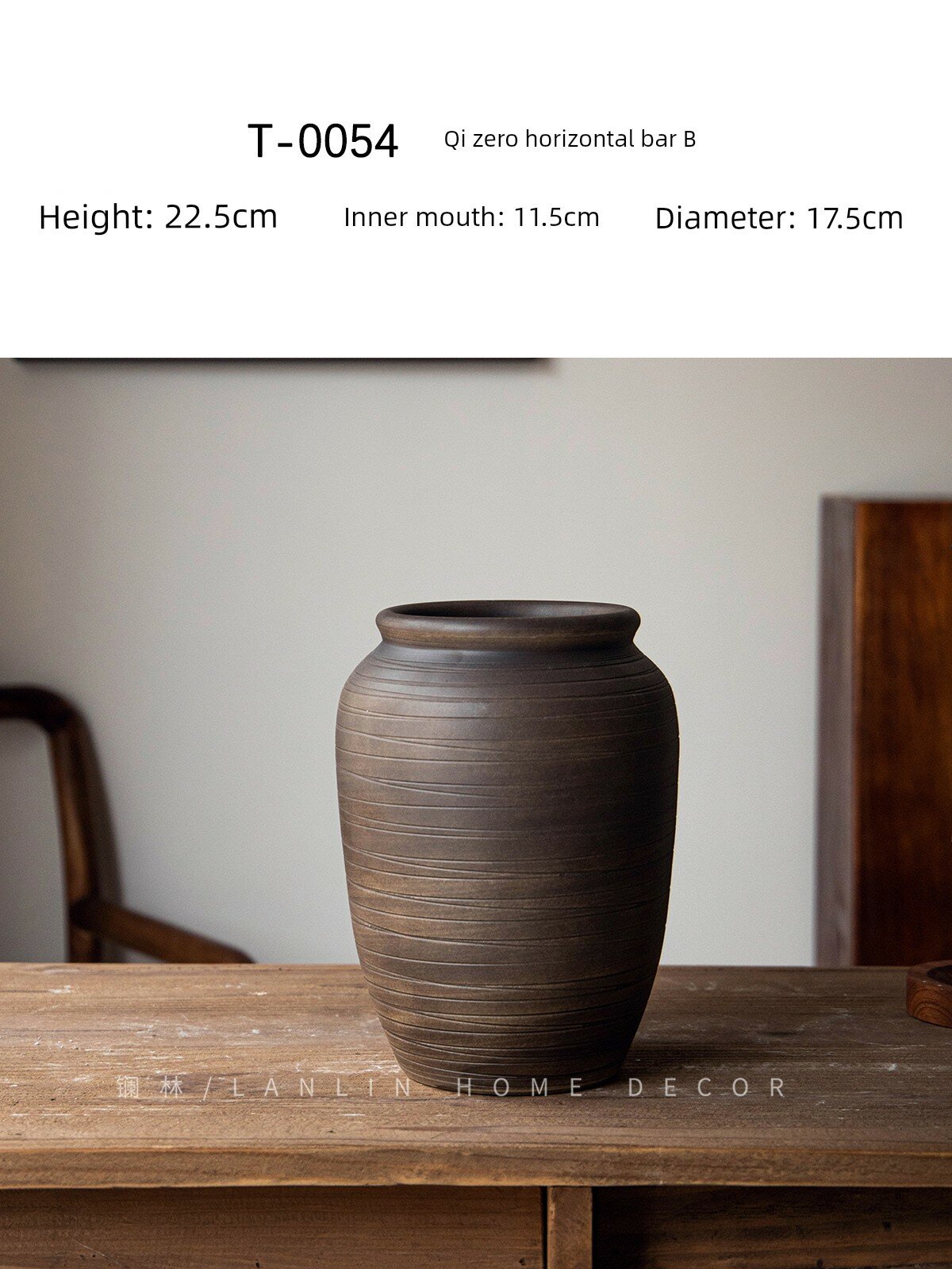 Керамическая маленькая ваза в стиле ваби-саби, новая каменная посуда в стиле шинуазри, столешница, маленький цветочный