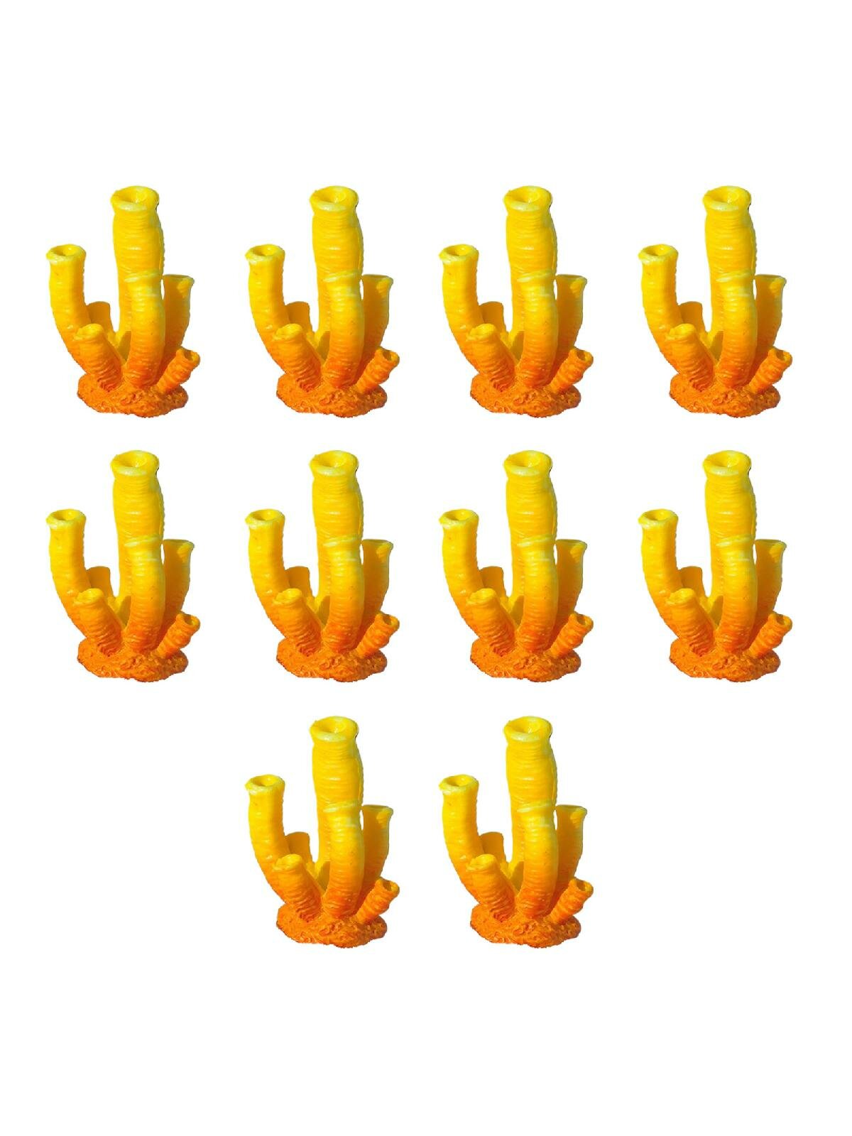 10шт Аквариумов Акваскейпы Имитация водных растений Кораллы Украшения Подводные