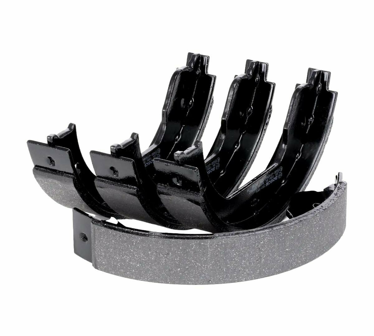 Колодки тормозные BOSCH 986487625 барабанные ручного тормоза 185x30 мм, BMW E46 All 6, 00-, E60 All 7, 03-, E39 M5 10, 98-7, 03, X5 All 5, 00-, E65, E66 All 11, 01-
