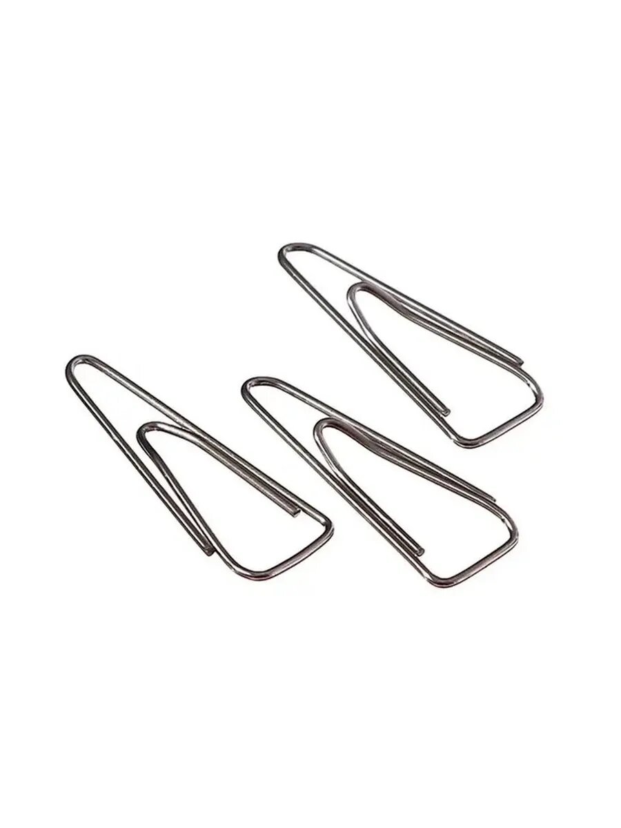 Никелированные скрепки 25 мм в картонной коробке