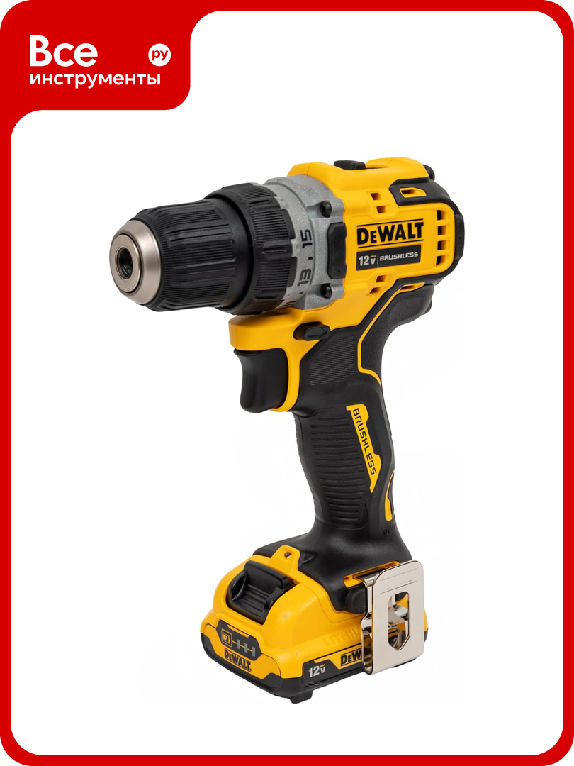 Компактная дрель-шуруповерт Dewalt XR 12В DCD701MD1E-A9 для точного выставления