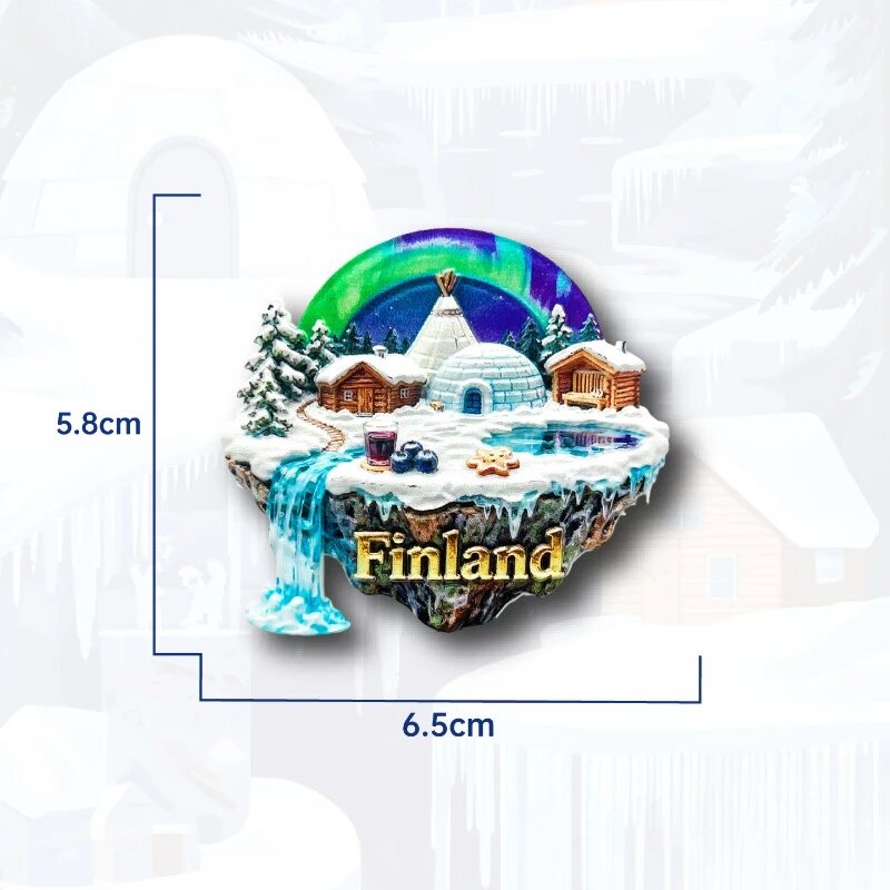 Магнит на холодильник BearPaw «Финская Аврора»