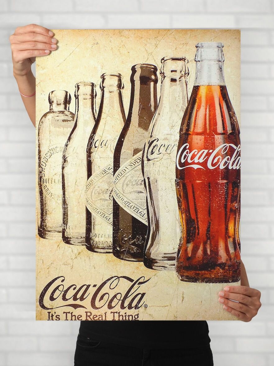Плакат на стену для интерьера Бренды (Кока Кола - Coca Cola 6) - Постер по моде и одежде формата A1 (61x84 см)