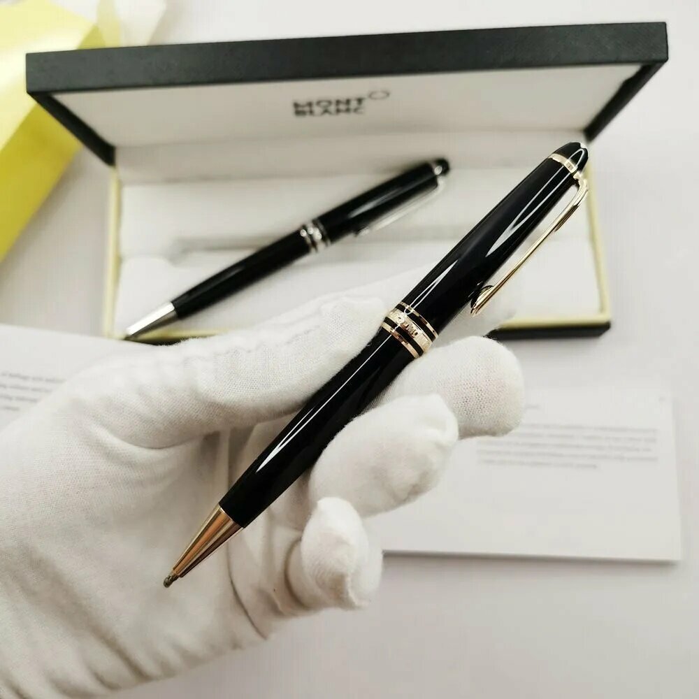 Montblanc Ручка Шариковая, толщина линии: 0.7 мм, цвет: Черный, 1 шт.