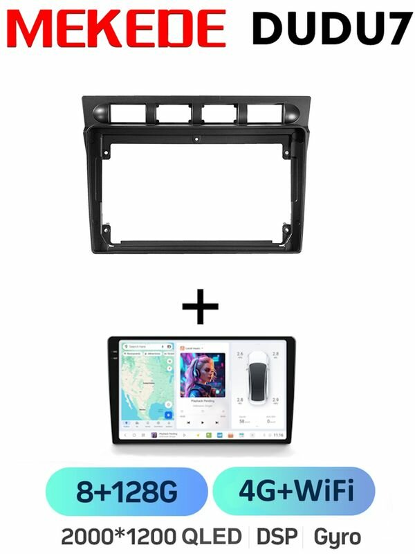 Магнитола Mekede DUDU7 8/128 Gb для Kia Picanto SA Morning 2004-2007 carpay Android