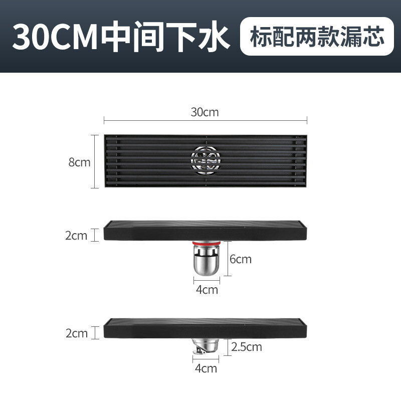 304 Нержавеющая сталь с медным сердечником, напольный слив для ванной, большой слив, антизапах, напольный слив для кухни, напольный слив для стиральной машины