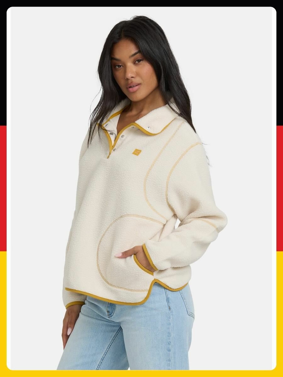 Толстовка Billabong STREAMER-DRUCKKNOPF KRAG, кремовый, M