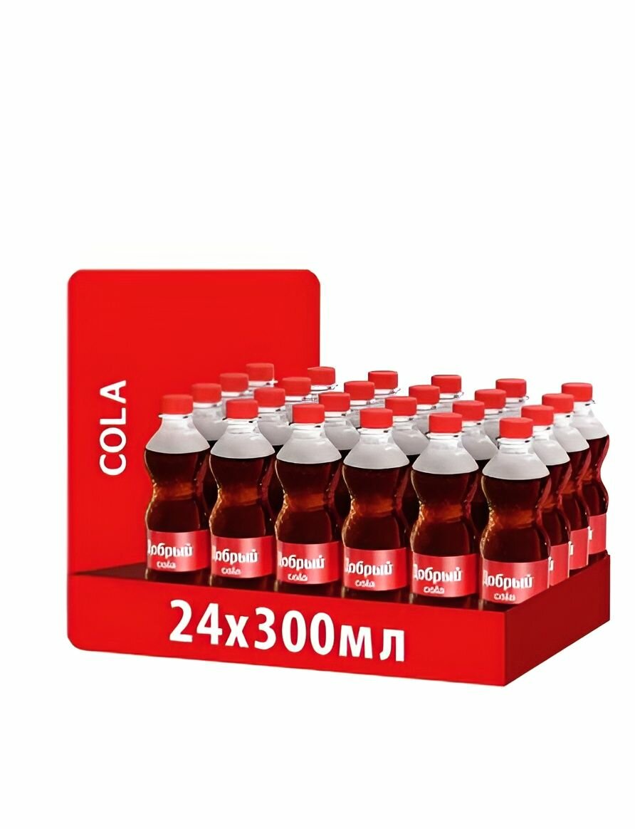 Напиток Добрый Cola, 0,3 литр. ПЭТ. Упаковка 24 шт.