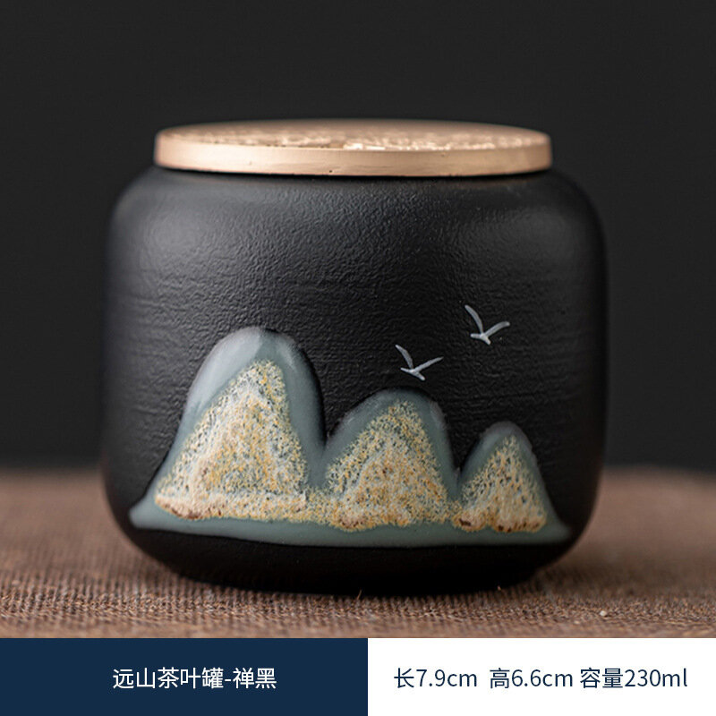 Подарочная коробка для упаковки чая Yuanshan Зеленый чай Банки для черного чая Керамические Герметичные банки Двойные