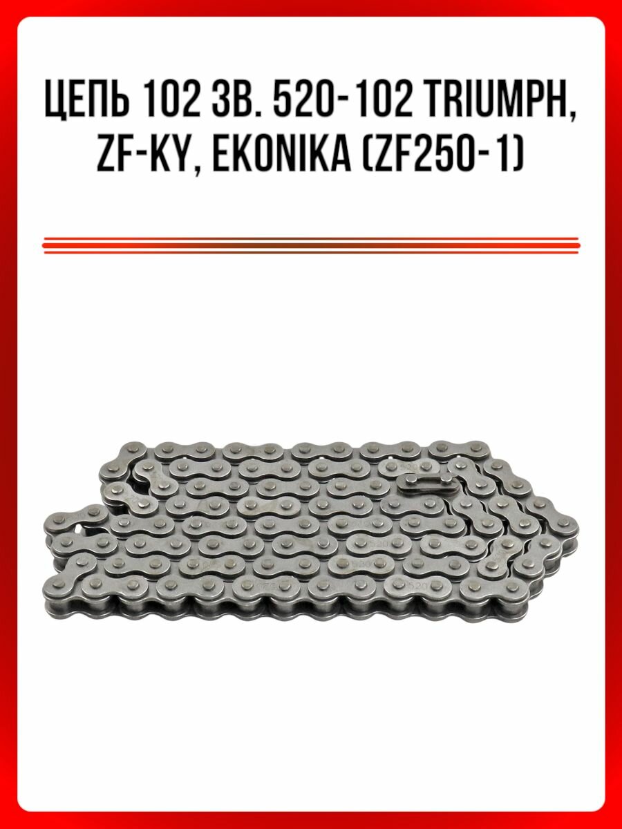 Цепь 102 зв. 520-102 TRIUMPH, ZF-KY, EKONIKA (ZF250-1)