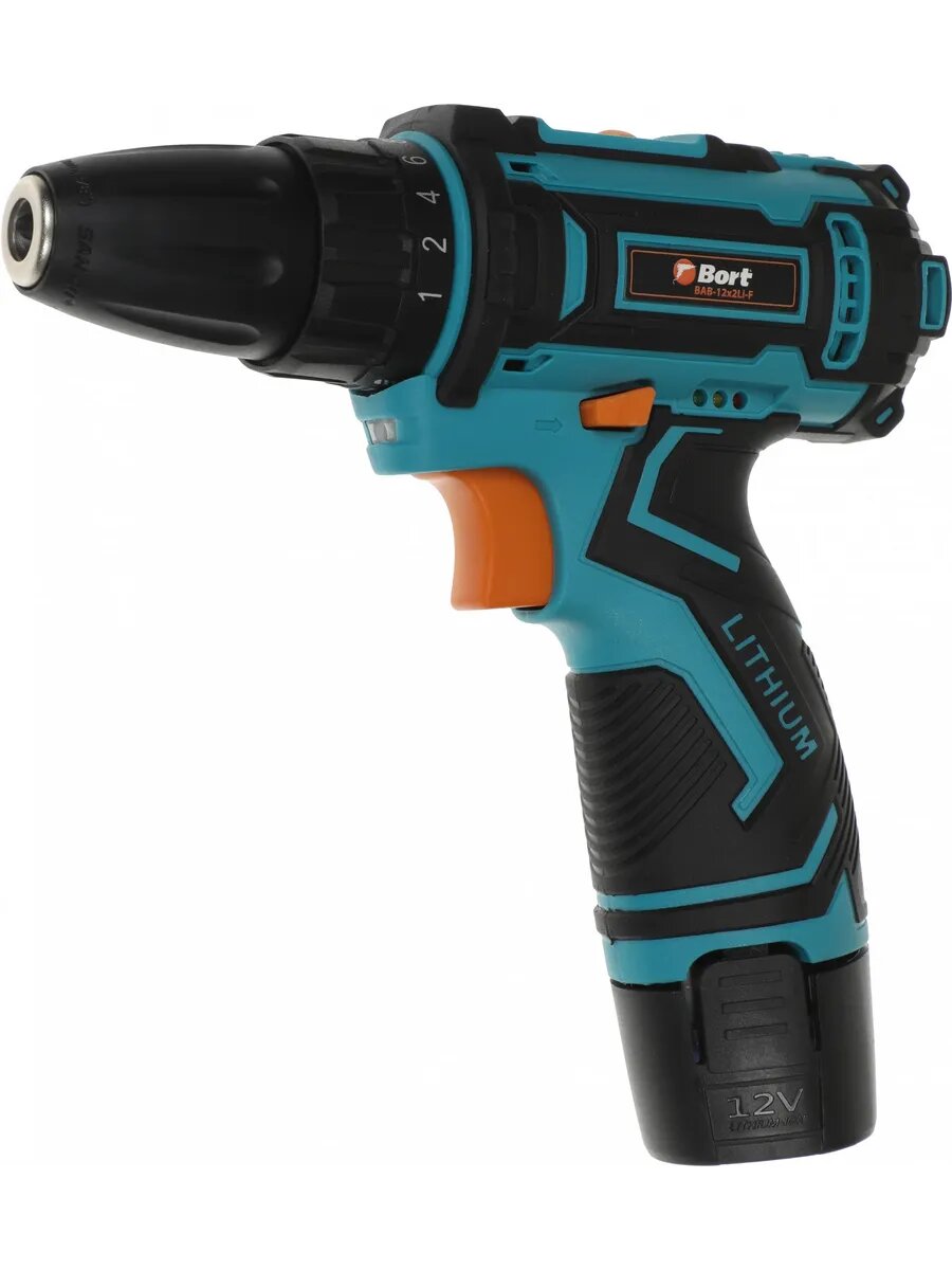 Дрель-шуруповерт Bort BAB-12x2Li-F аккум. быстрозажимной